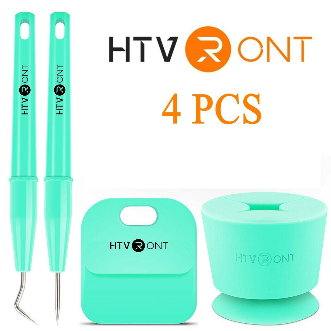 HTVRONT 4 PCS DIY Craft Weeding Tools Kit for Heat Transfer Vinyl Adhe ...