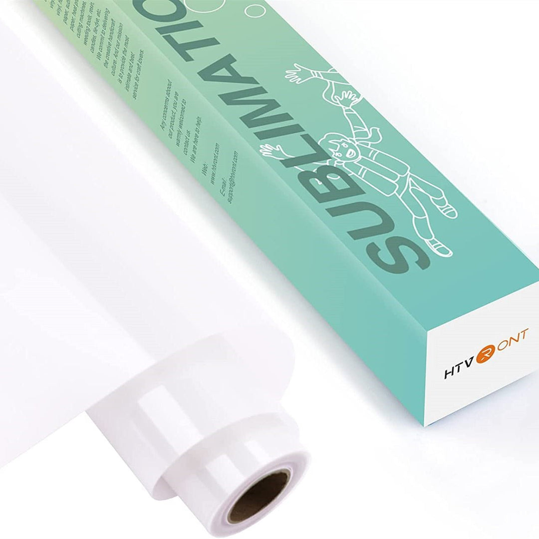 HTVRONT 12"X10FT Sublimation HTV Vinyl for Light-Colored Shirts Clear ...