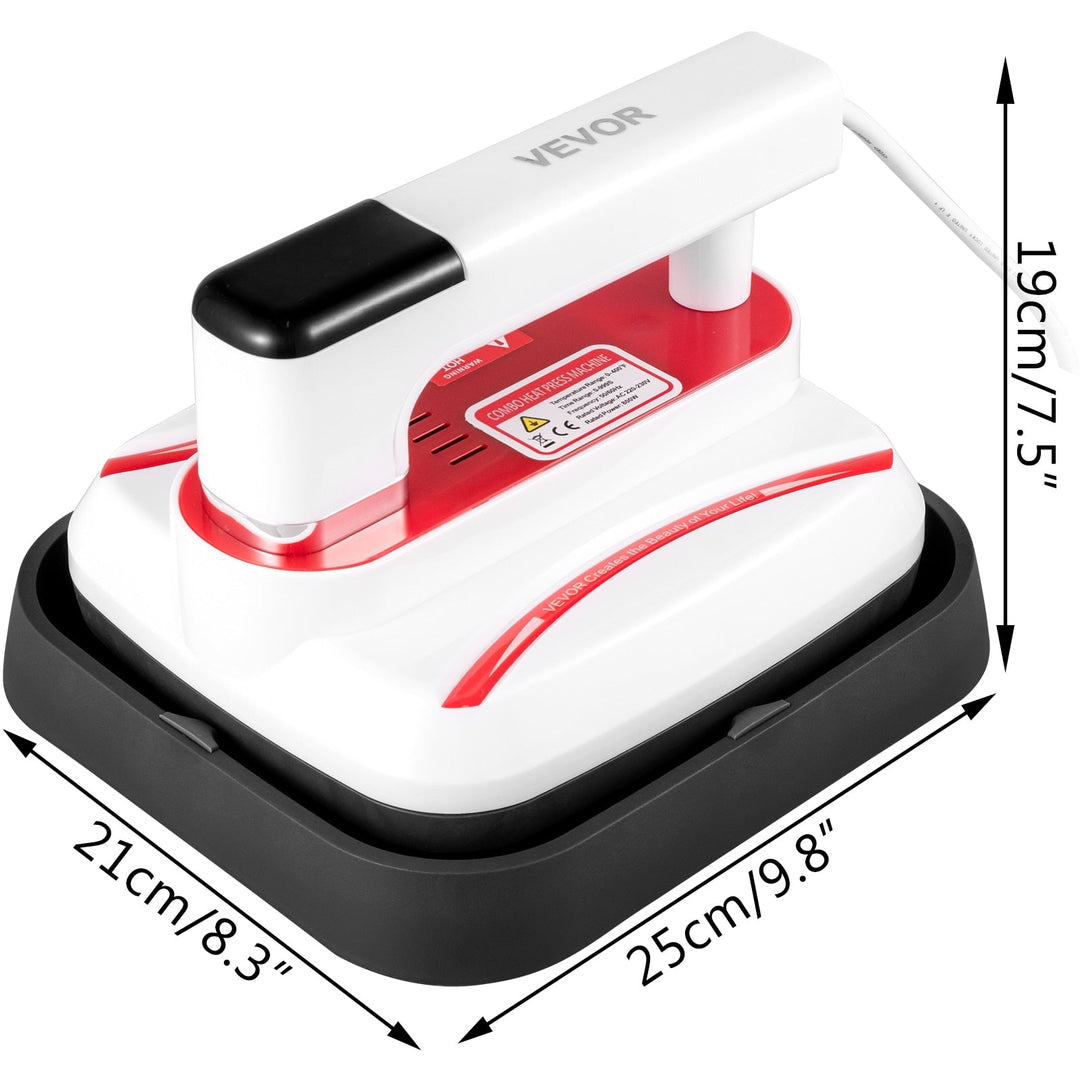 VEVOR Portable Heat Press 7x8Inch/ 12x10 Inch Digital Mini Easy Sublim ...