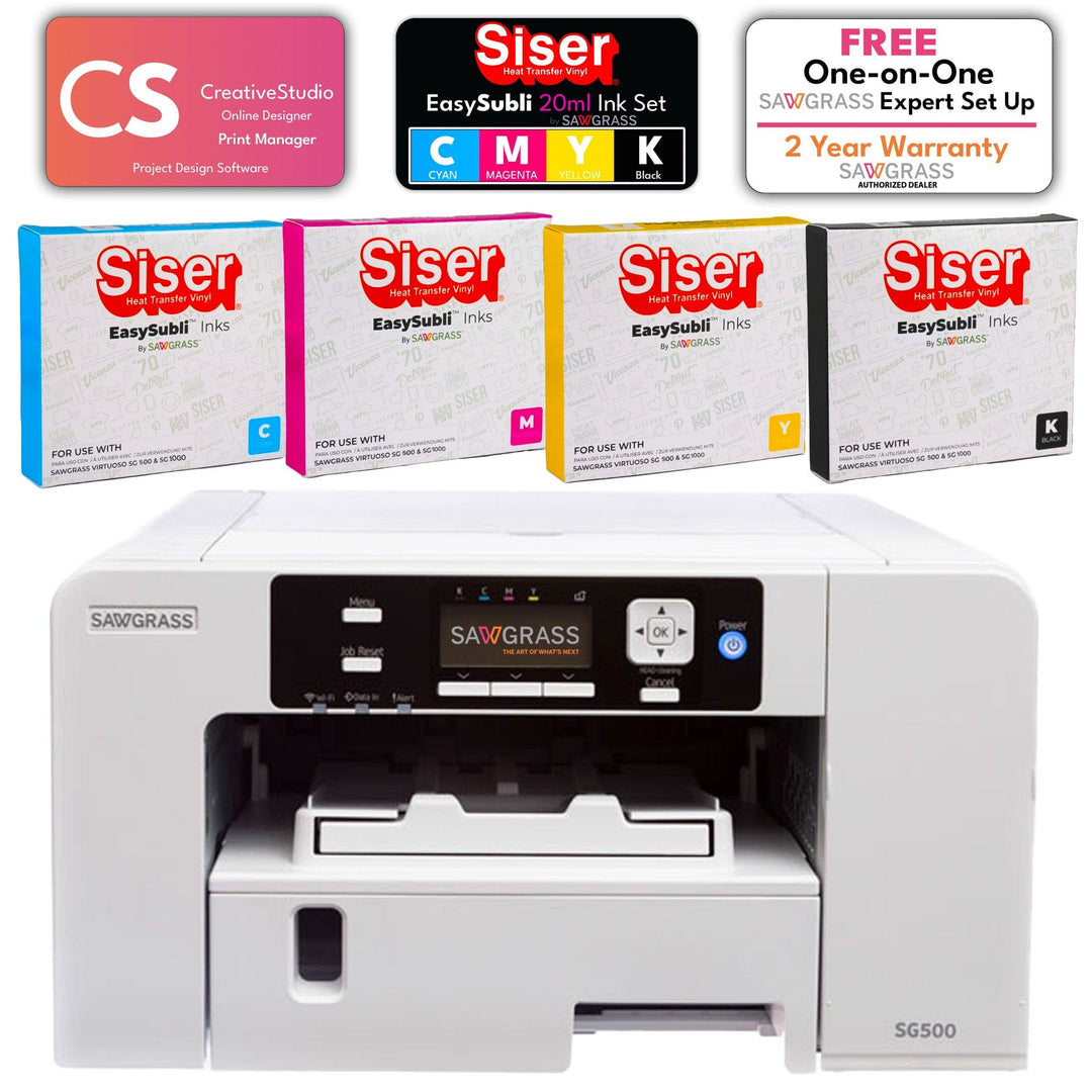 Sawgrass SG500 Sublimation Printer WITH Siser EasySubli Starter 20ml I ...